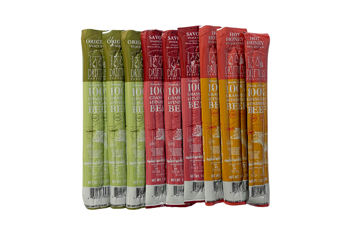 Grass-fed Beef Sticks Variety Pack – Driftless Provisions